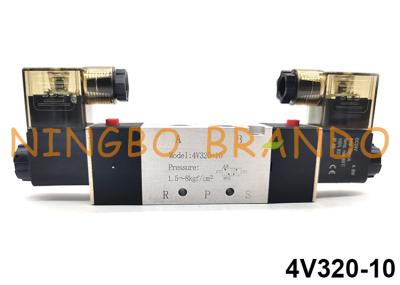 China 4V320-10 Airtac Type Double Controller Pneumatic Solenoid Valve 5/2 Way 24V 220V for sale