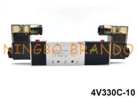 China 4V330C-10 Airtac Type Double Pneumatic Solenoid Valve 5 Way 3 Position 24V 220V for sale