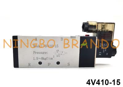 China 4V410-15 Airtac Type Pneumatic Solenoid Valve 5 Way 2 Position 24V 220V for sale