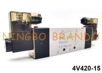 China 4V420-15 Airtac Type Air Control Pneumatic Solenoid Valve 5/2 Way 24V 220V for sale