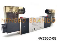 China 4V330C-08 Airtac Type Air Control Pneumatic Solenoid Valve 5/3 Way 24VDC 220VAC for sale