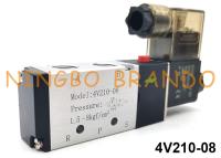 China 4V210-08 Single Coil Airtac Type Pneumatic Solenoid Valve 5/2 Way DC24V AC220V for sale