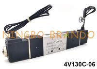 China 4V130C-06 5/3 Way Airtac Type Air Control Pneumatic Solenoid Valve DC24V AC220V for sale