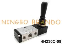 China 4H230C-08 Airtac Type Hand Lever Valve Manual Pneumatic Air Control 5/3 Way for sale