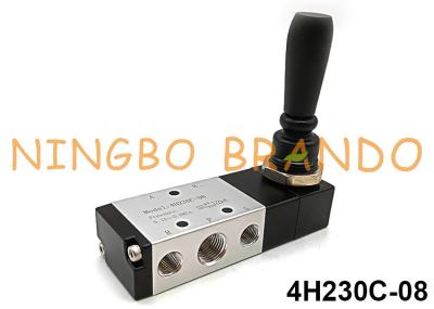 China 4H230C-08 Airtac Type Hand Lever Valve Manual Pneumatic Air Control 5/3 Way for sale