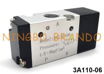 China 3A110-06 3/2 Way Airtac Type Pneumatic Air Pilot Valve 3 Way 2 Position for sale