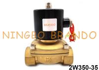 China 2W350-35 Brass Normal Closed Solenoid Valve Direct Action For Water Oil Air Gas for sale
