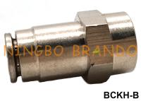 China Female Straight Push In Quick Connect Brass Pneumatic Hose Fitting 1/8
