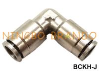 China Brass Male Elbow Swivel Push On Tube Air Pneumatic Hose Fitting 1/8