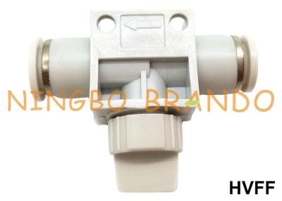 China HVFF One Way Push On Speed Controller Pneumatic Flow Control Fittings 4mm 6mm 8mm 10mm for sale