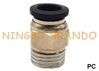 China PC Push In Tube Male Straight Pneumatic Hose Fitting 1/8
