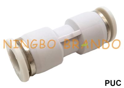 China Straight Connect Push In PUC Union Plastic Pneumatic Hose Fitting 1/8'' 1/4'' 3/8'' 1/2'' for sale