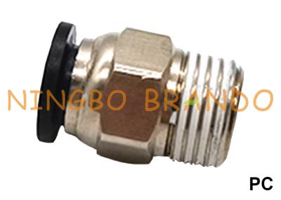 China PC Male Straight Quick Air Hose Fitting Push In Pneumatic Parts 1/8