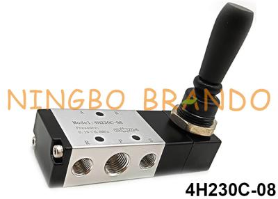 China 4H230C-08 Airtac Type Air Control Hand Lever Valve 5 Way 3 Position for sale
