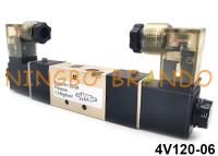 China 4V120-06 5/2 Way Airtac Type Pneumatic Double Solenoid Valve 24V 110V 220V for sale