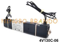 China 4V130C-06 5/3 Way Airtac Type Air Control Pneumatic Solenoid Valve 24V 110V 220V for sale