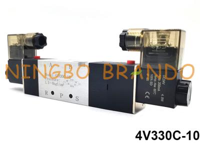 China 4V330C-10 Airtac Type 5/3 Way Closed Center Pneumatic Solenoid Valve 24V 220V for sale