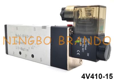 China 4V410-15 Airtac Type 5/2 Way Air Control Single Pneumatic Solenoid Valve 24V 220V for sale