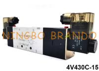 China 4V430C-15 Airtac Type 5/3 Way Closed Center Pneumatic Solenoid Valve 24V 220V for sale