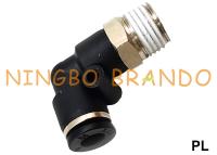 China PL Push To 90 Degree Male Elbow Pneumatic Hose Fitting 1/8