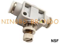 China NSF Push On One Way Quick Connect Air Speed Pneumatic Flow Control Fitting for sale