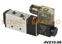 China 4V210-08 5/2 Way 1/4'' Air Control Pneumatic Solenoid Valve DC24V DC24V for sale