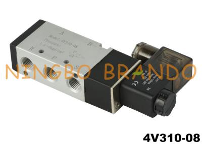 China 4V310-08 Pneumatic Air Solenoid Valve 5 Way 2 Position 24V 220V for sale