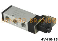 China 4V410-15 5/2 Way 1/2'' Air Pneumatic Solenoid Valve 24V DC 220V AC for sale