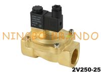 China Fluid Control Brass Solenoid Valve 2V250-25 1'' 2/2 Way 24V 220V for sale