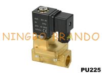 China PU225S-04 1/2'' Brass Solenoid Valve For Steam 24V DC 110V 220V AC for sale