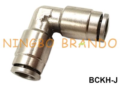 China Elbow Swivel Male Brass Metal Push On Pneumatic Hose Fitting 1/8