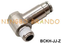 China Brass Male Banjo Connector Push On Pneumatic Hose Fitting 1/8