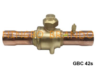 China GBC 42s 1 5/8'' Danfoss Type Refrigeration Ball Valve With Access Port 009L7568 009L7569 for sale