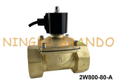 China 3'' IP68 Waterproof Water Fountain Brass Solenoid Valve 12V 24V 110V 220V for sale