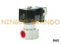 China High Pressure Stainless Steel Solenoid Valve 100 Bar 3/8'' 1/2'' 220VAC 110VAC for sale