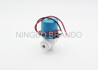 China Fast Fitting Blue Reverse Osmosis Parts , 24V DC Plastic Solenoid Valve for sale