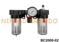 China BC2000 FRL Unit Air Filter Regulator Lubricator Combination for sale