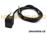 China DIN43650B IP67 Waterproof Molded Cable Solenoid Coil Connector With LED for sale
