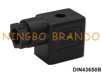 China DIN43650B 2P+E MPM Black Solenoid Valve Connector EN 175301-803 for sale
