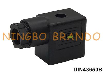 China DIN43650B 2P+E MPM Black Solenoid Valve Connector EN 175301-803 for sale