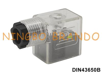 China 2P+E MPM Transparent Solenoid Valve Connector With LED Indicator for sale