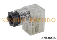 China DIN 43650 Form C Solenoid Valve Coil Connector 9.4mm 2P+E 3P+E for sale