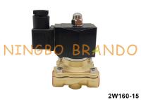 China 2W160-15 1/2'' Normally Close Brass Solenoid Valve 24V 220V for sale