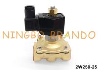 China 2W250-25-NO 1'' 2 Way Normally Open Solenoid Valve 24VDC 220VAC for sale