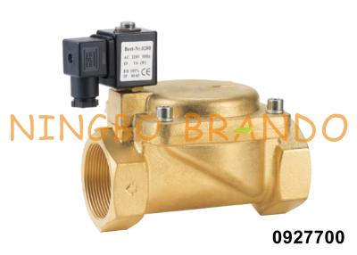 China 0927700 2'' 2/2 Way NC Brass Solenoid Valve For Water Air Gas 24V 110V 220V for sale