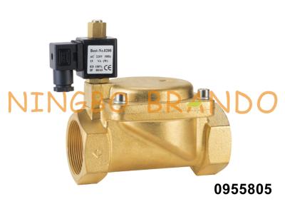 China 0955805 2'' 2/2 Way NO Brass Solenoid Valve Normally Open 24V 110V 220V for sale
