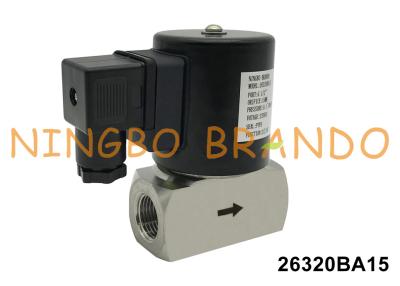 China 1/2'' High Temperature Stainless Steel Solenoid Valve For Steam Hot Water 24V 220V for sale