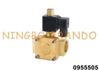 China 0955505 1'' NO Brass Solenoid Valve For Water Air Gas 24V 110V 220V for sale