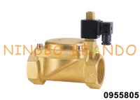 China 0955805 2'' 2/2 Way NO Air Compressor Solenoid Valve 24V 110V 220V for sale