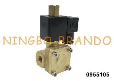 China 0955105 1/4'' 16 bar Brass Solenoid Valve 2 Way Normally Open 24V 110V 220V for sale